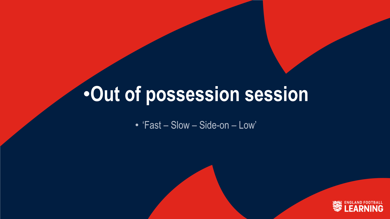 I2CF - January 2025 - In Possession and Out of Possession sessions ...